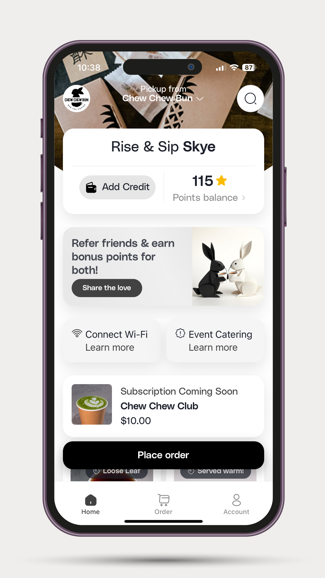 Download Chew Chew App | Order Coffee & Pastries Fast